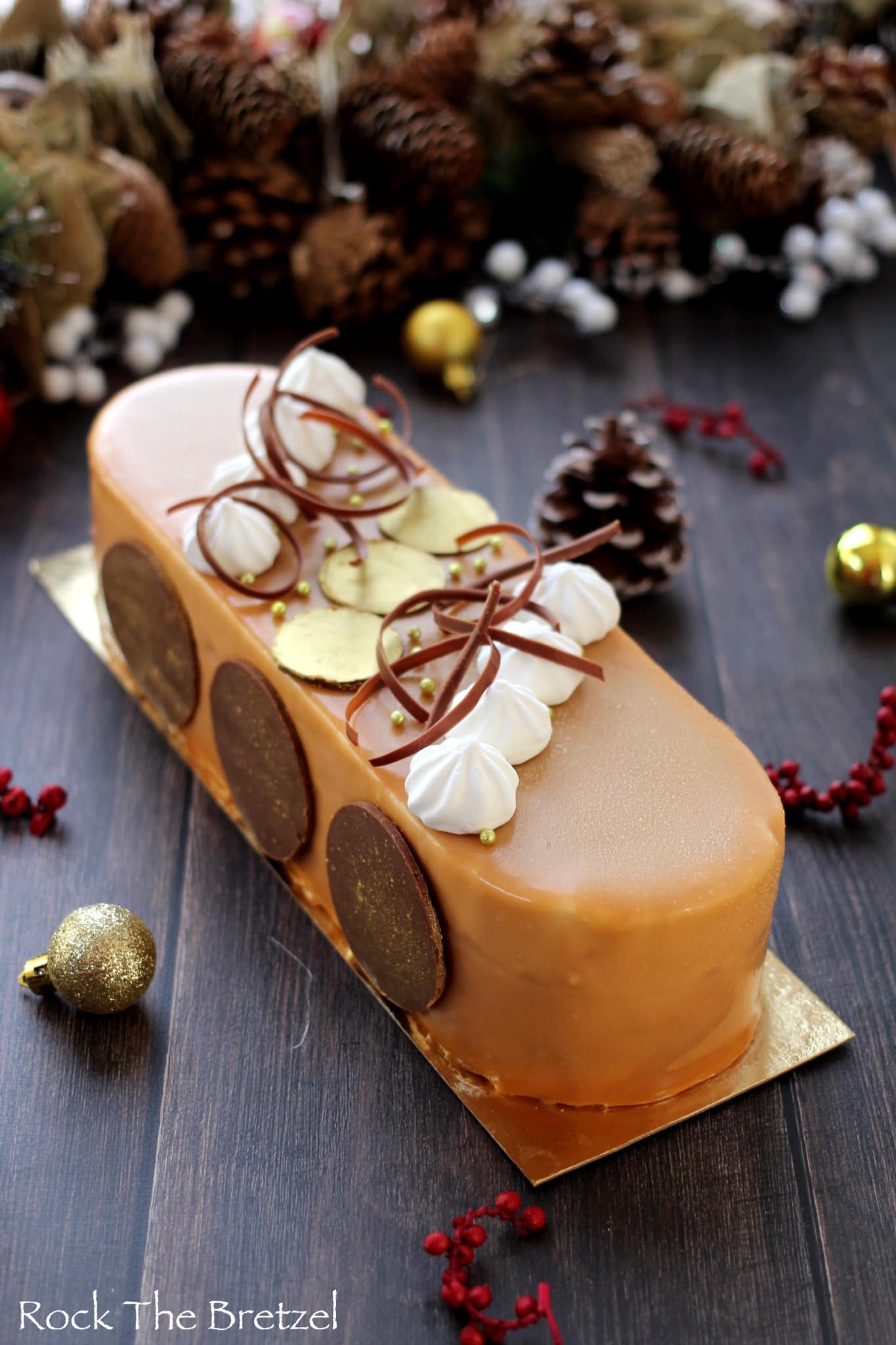 Entremets festif pomme et caramel - Rock the Bretzel